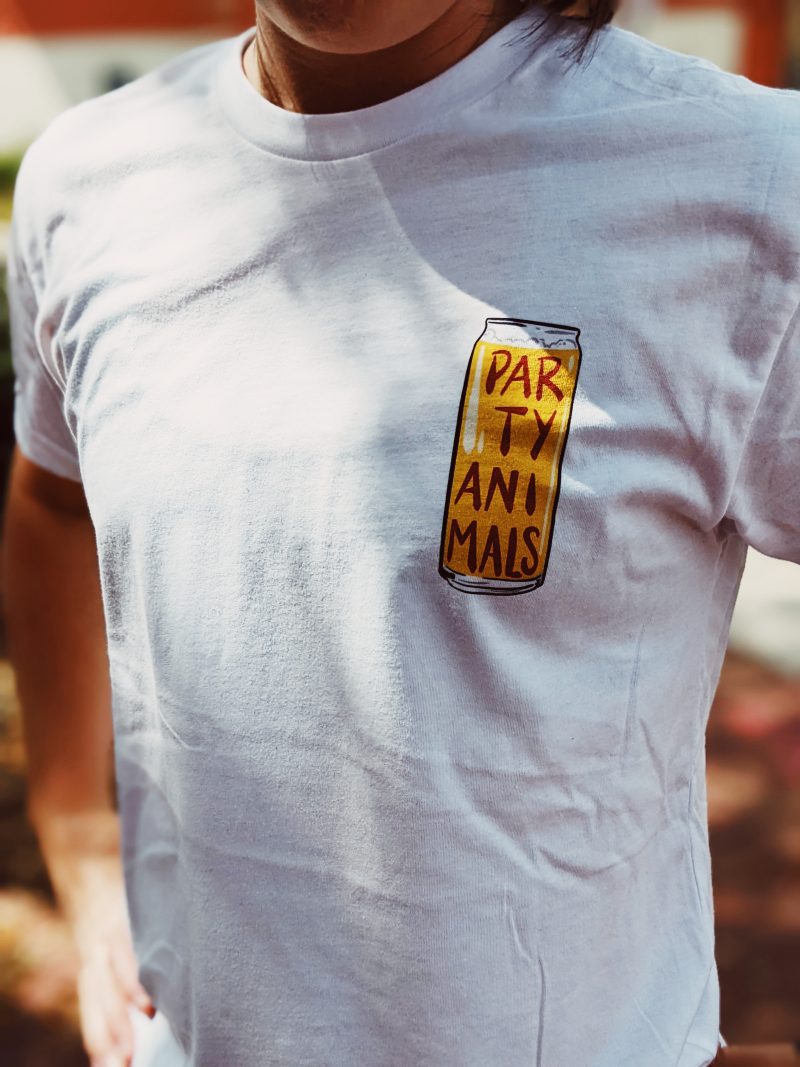 Party Animals Tee by Freehand Goods | Deviant Wolfe 4 Year Anniversary